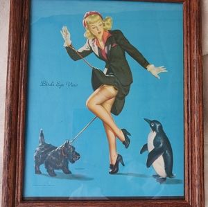Art | Gil Elvgrens Limit Ed Birds Eye View Litho Pin Up Girl | Poshmark